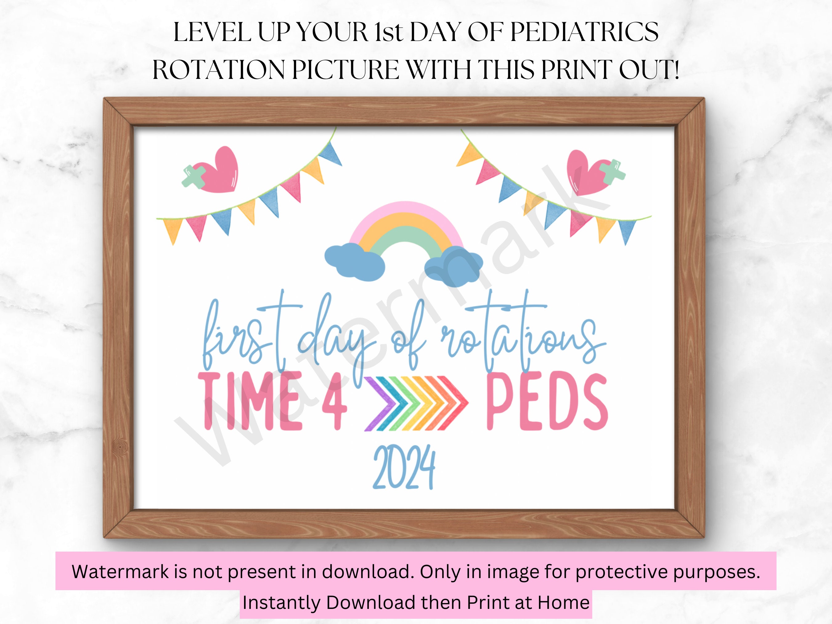 Printable Peds Rotation Signs: First Day of Pediatrics Sign, Last Day ...