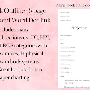 Digital SOAP Note Template for Students and Providers | Printable SOAP ...