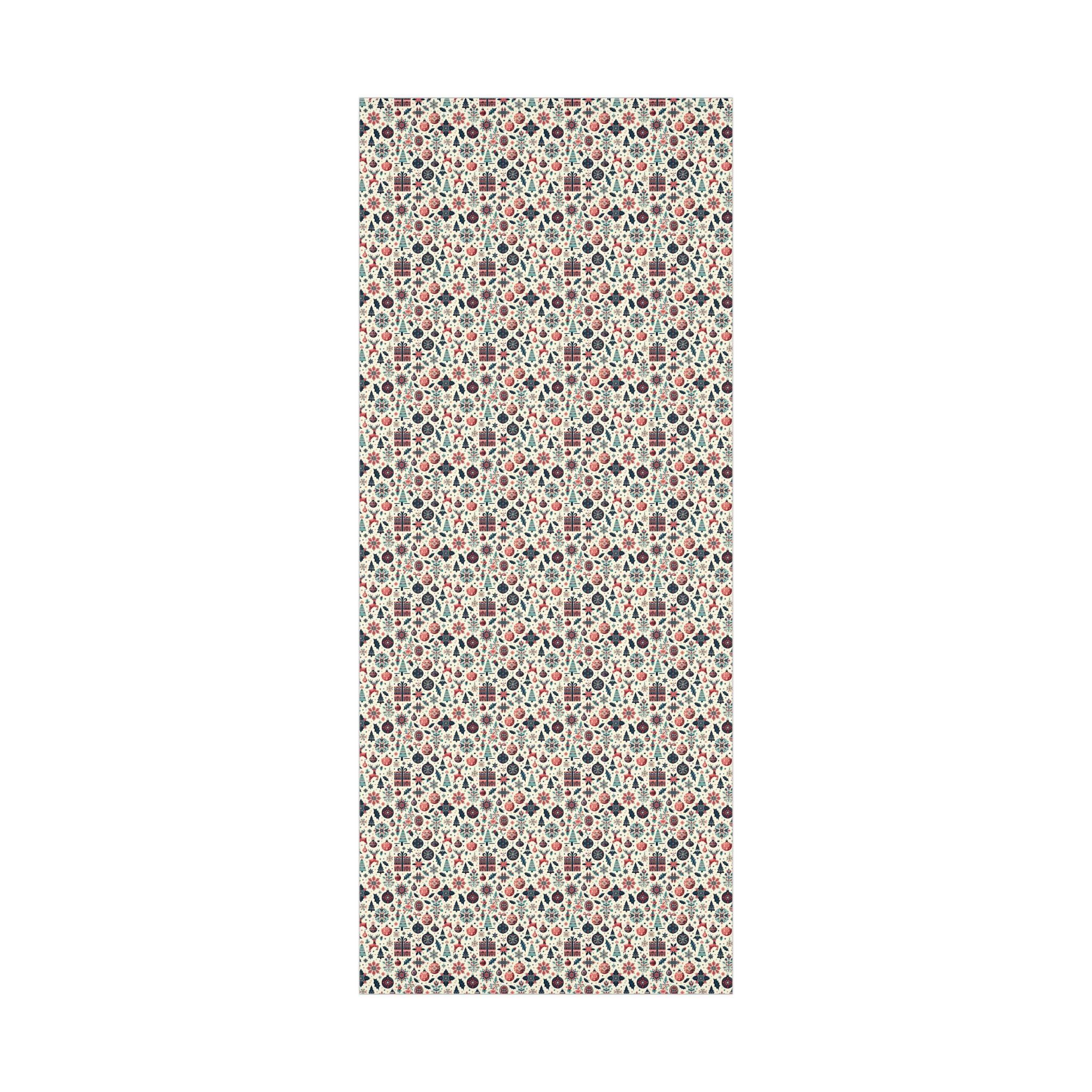Vintage Christmas Design Gift Wrap Paper: Nostalgic Holiday Wrapping - Etsy