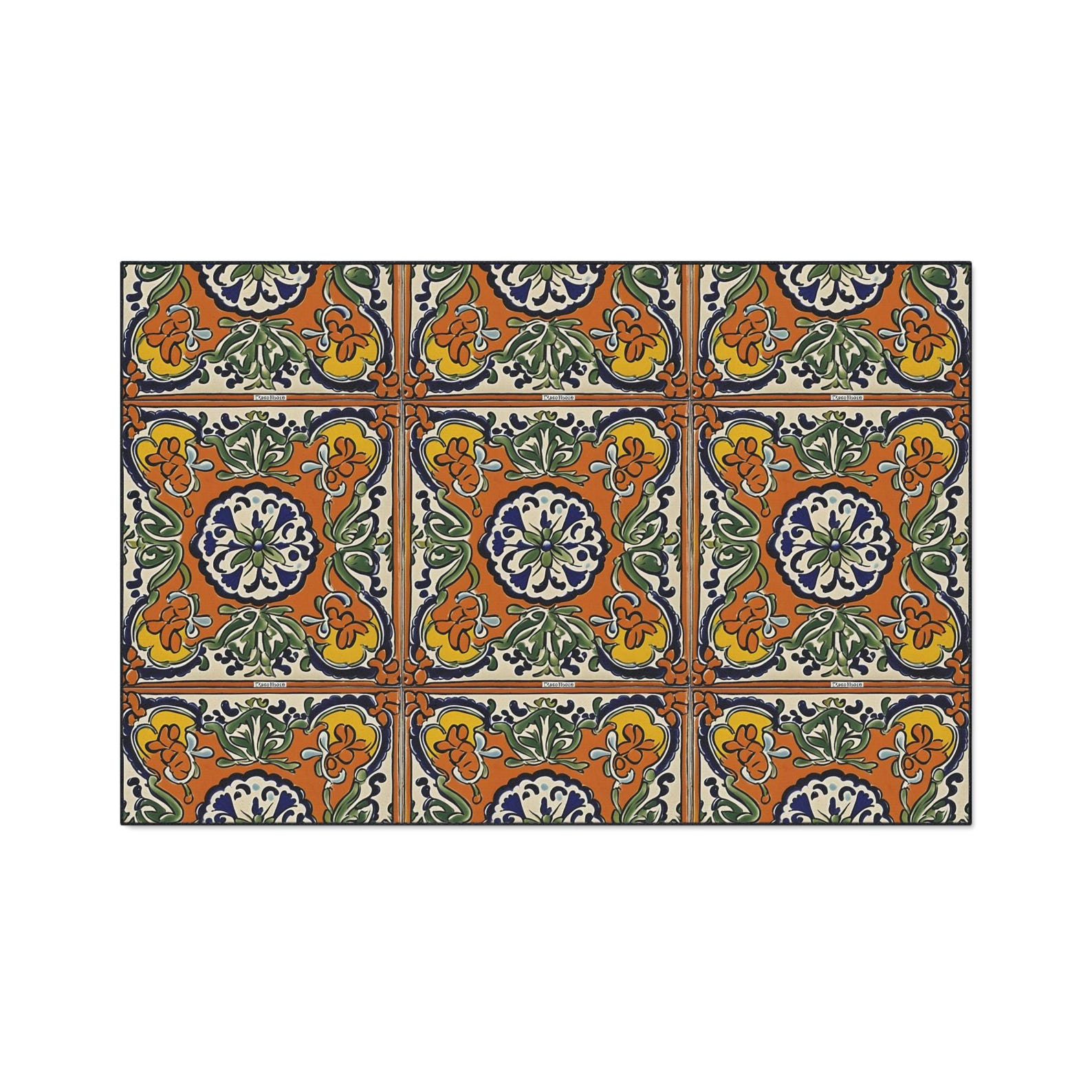 Mexican Talavera Heavy Duty Floor Mat, Mexican Talavera Decor, Talavera ...