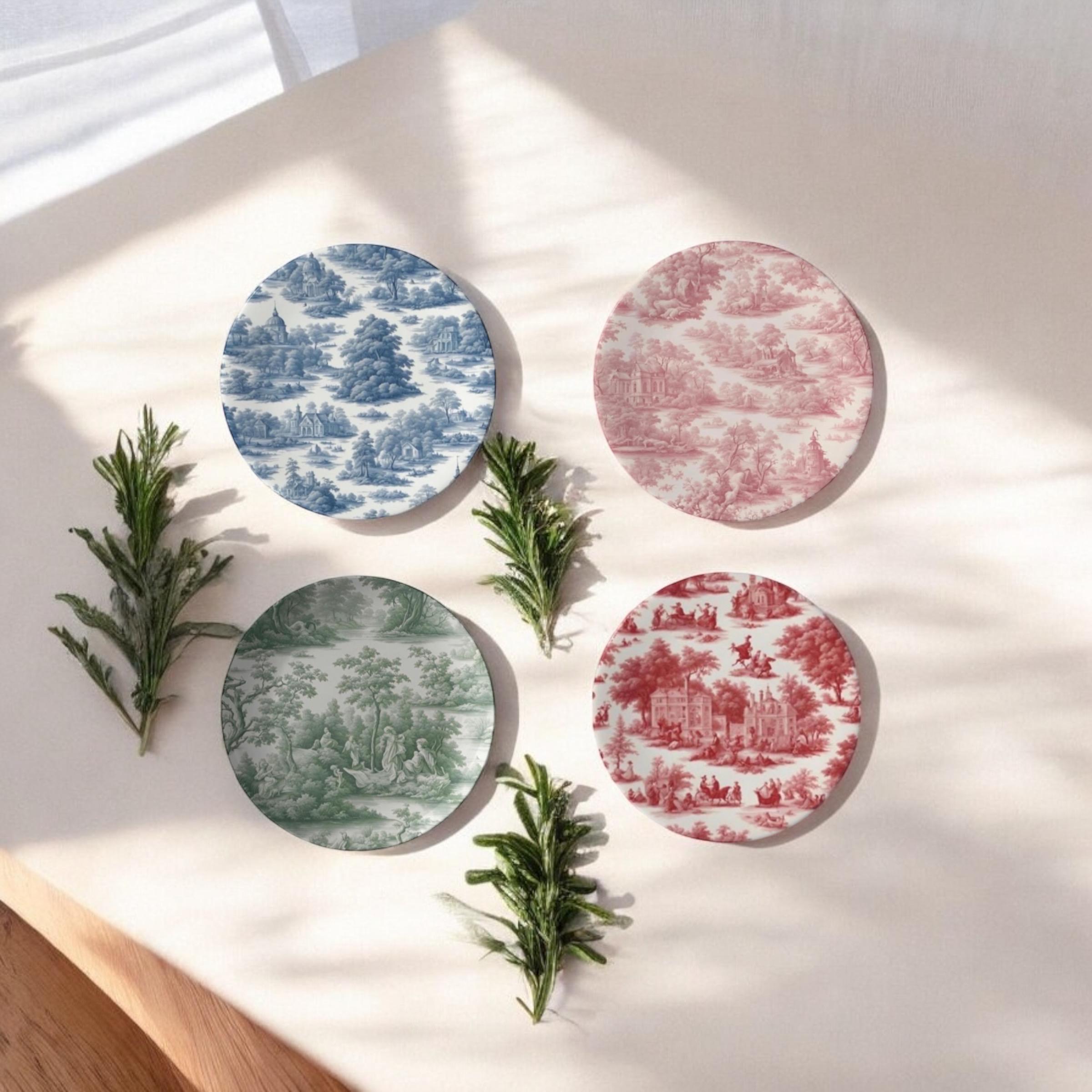 Variety Toile Plate Dinnerware Set, Bone China Plate, Easter Dinnerware ...