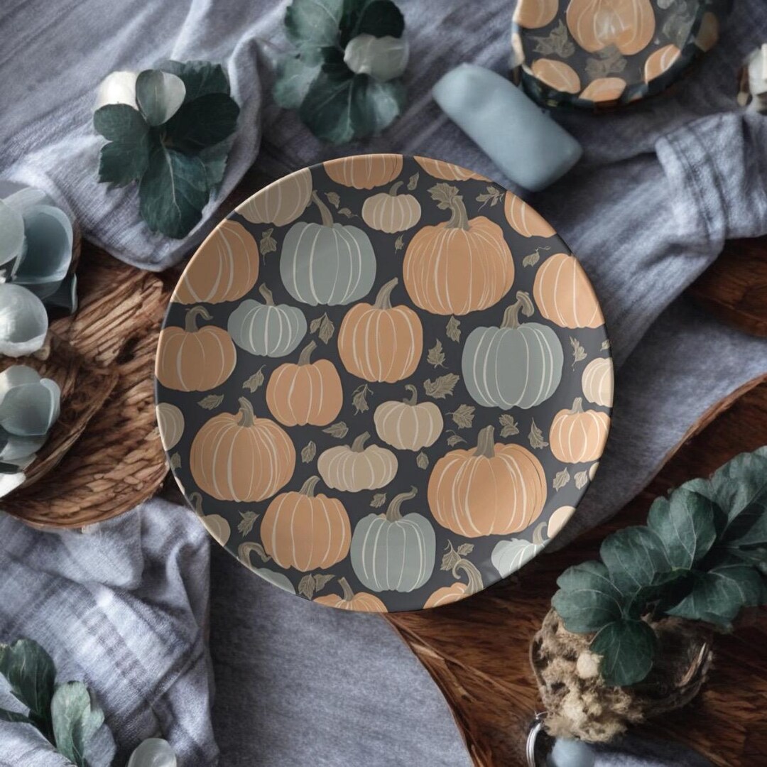 Fall Pumpkin Dishes, Thanksgiving Dishes, Pastel Pumpkins, Fall ...