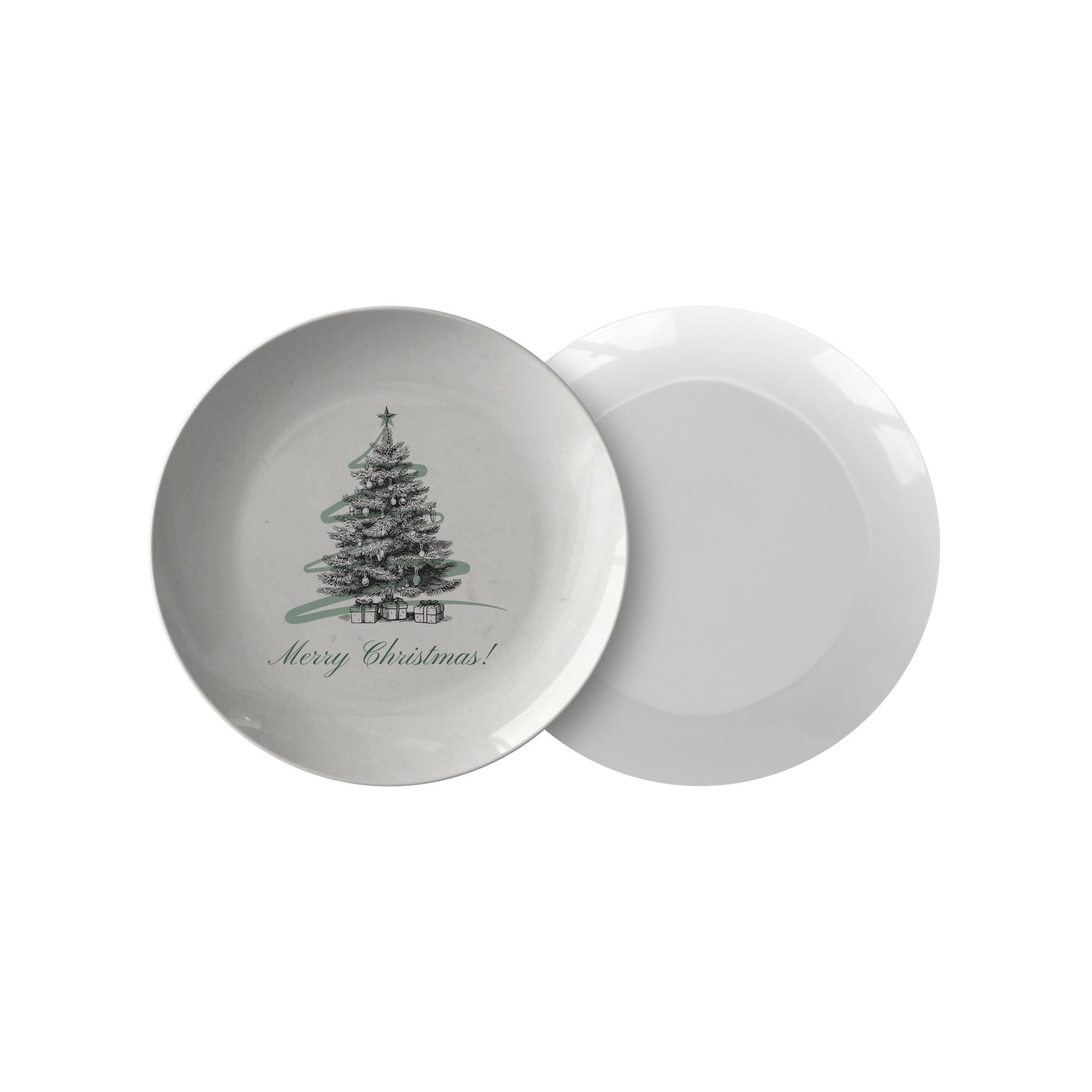 Christmas Plates, Set of Holiday Dinnerware, Christmas Tablescape ...