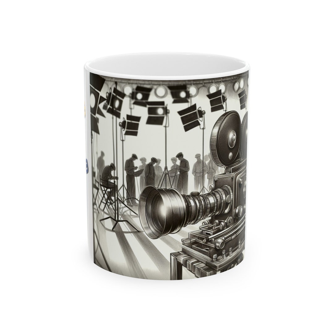 Hollywood Inspired 'lights, Camera, Coffee' Mug 11oz - Etsy