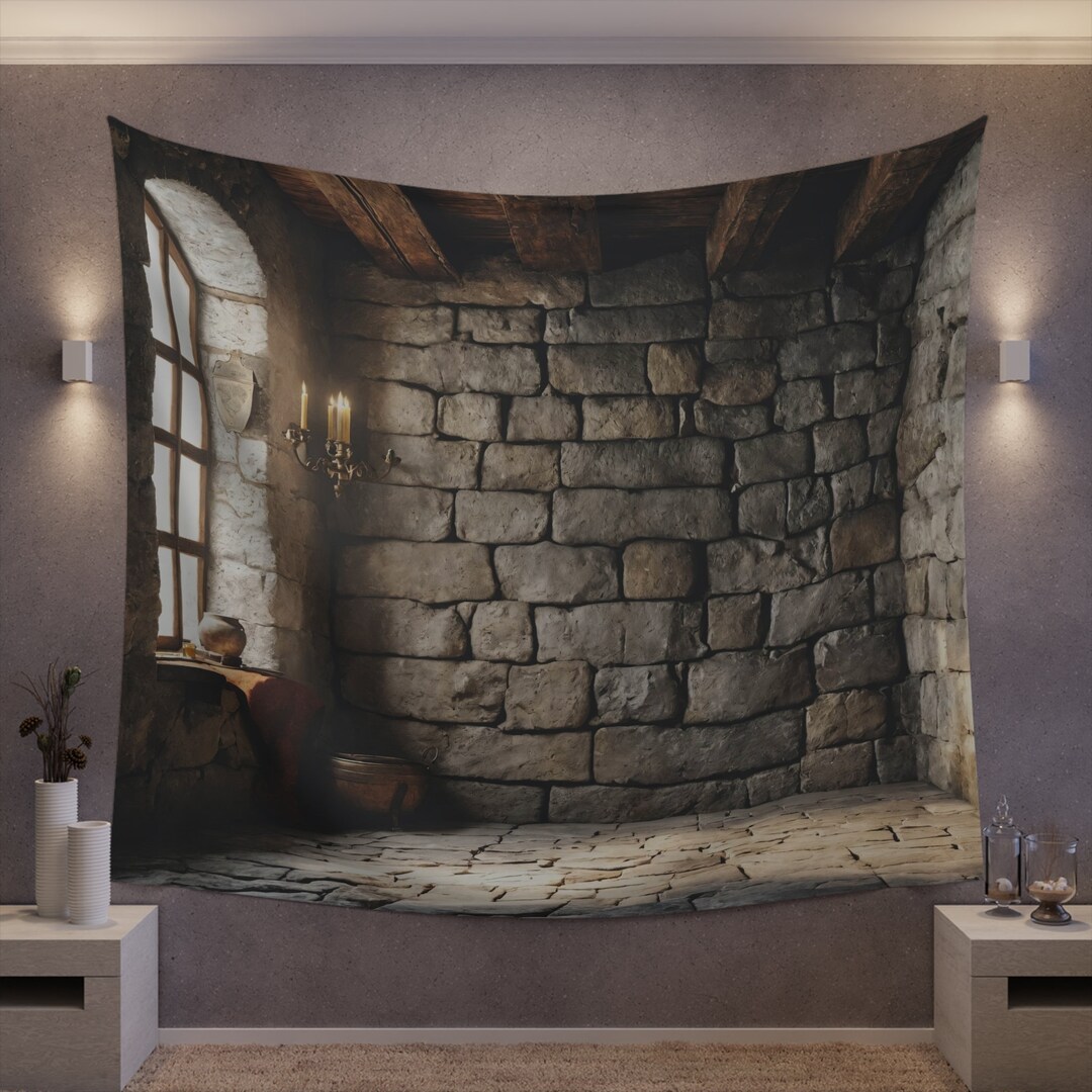 Medieval Stone Wall Backdrop, Wall Hanging - Etsy