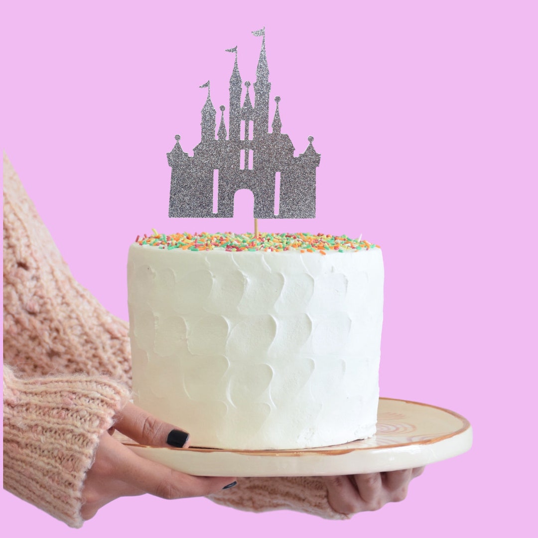 Medieval Fantasy Theme Party Castle Glitter Cake Topper - Etsy