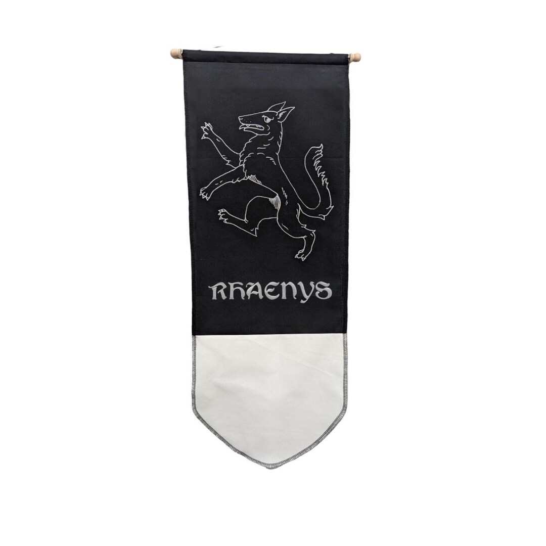 Medieval Wolf Banner, Heraldry, Flag, Hand Painted, Custom Color - Etsy