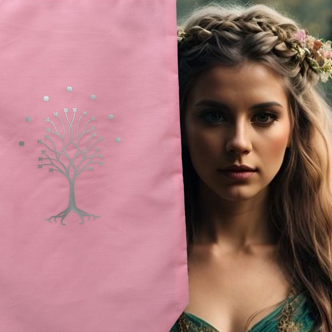 Elven Tree Banner, Fantasy Flag, Handmade, Personalization Option - Etsy