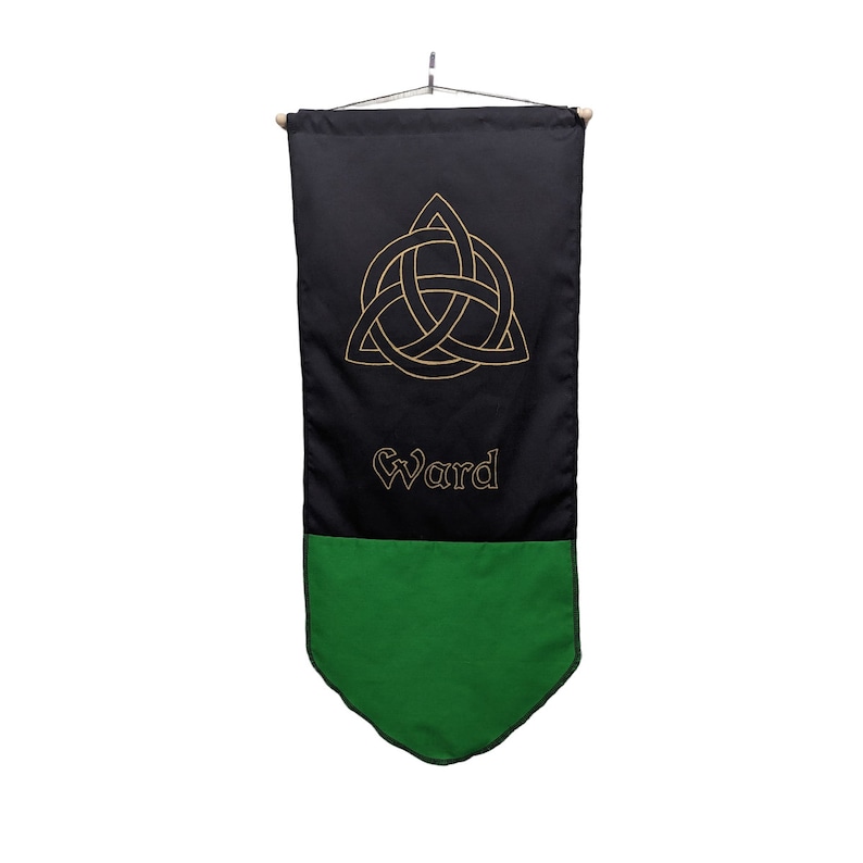 14x33 Medieval Trinity Knot Banner Hand Painted - Etsy