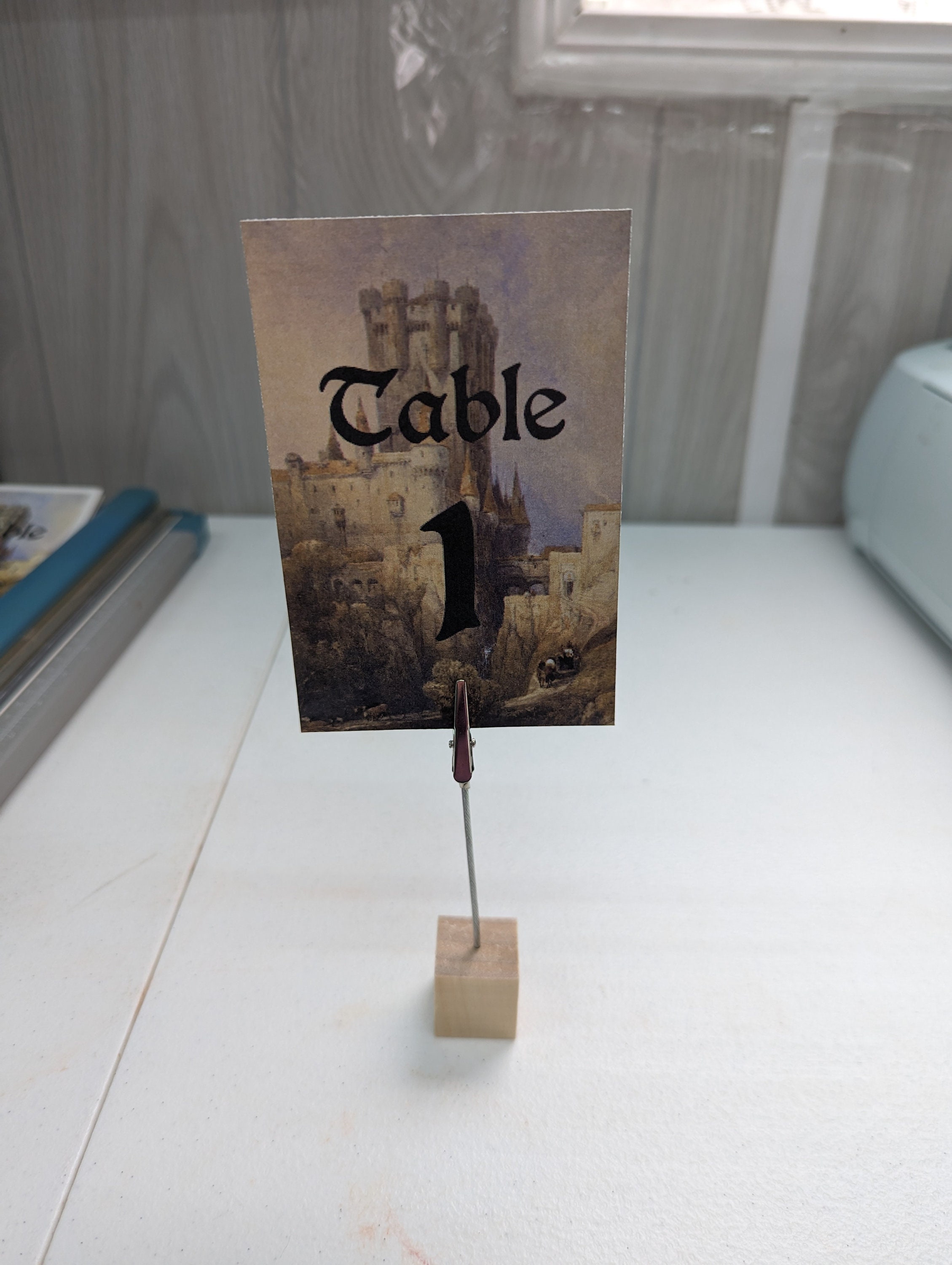 Medieval Theme Party Table Number Cards, Theme Wedding - Etsy