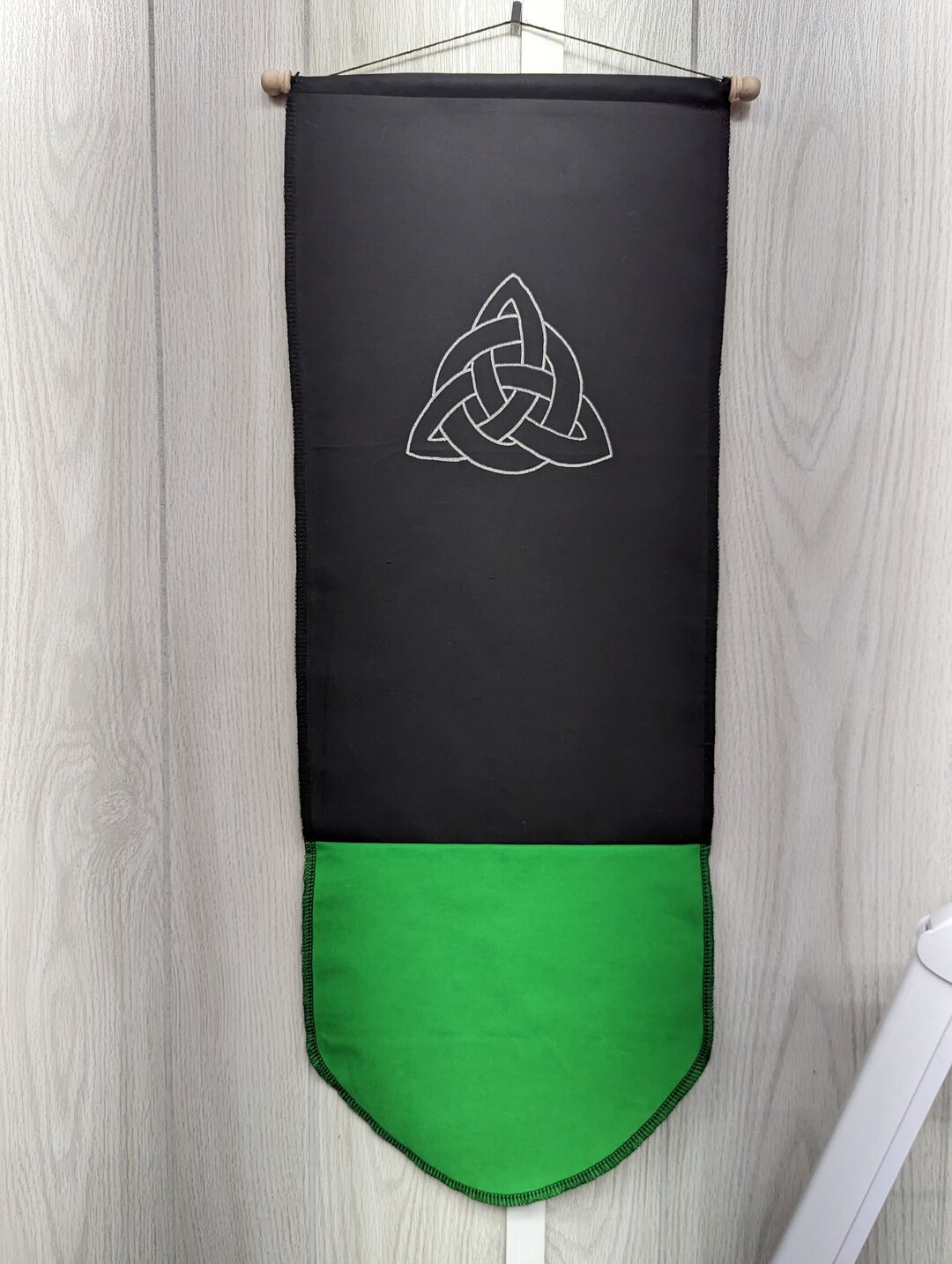 14x33 Medieval Trinity Knot Banner Hand Painted - Etsy