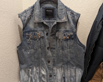 Vintage Denim ACDC Battle Jacket - Etsy