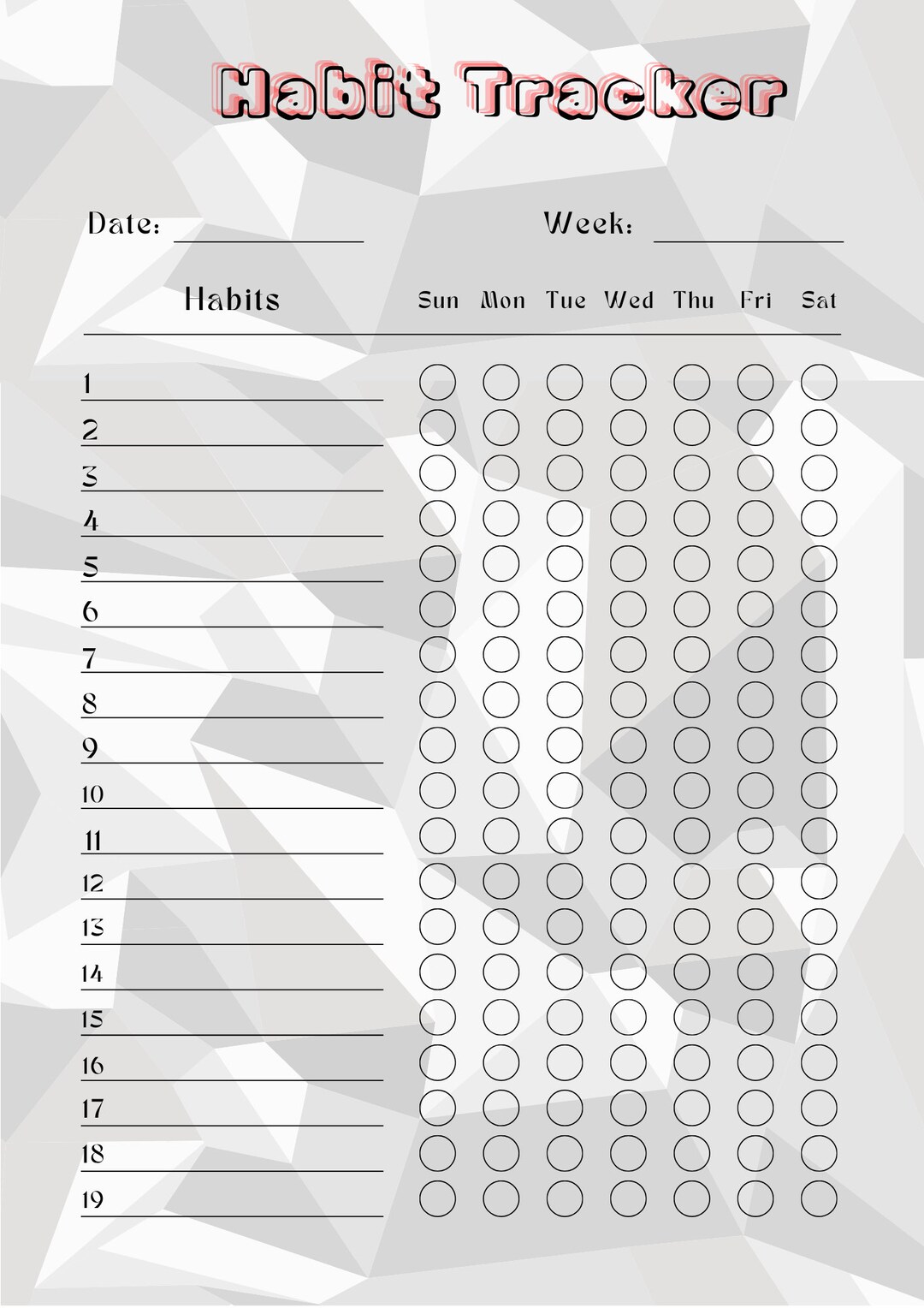 Track and Visualize Your Progress: 4-page Habit Tracker With ...