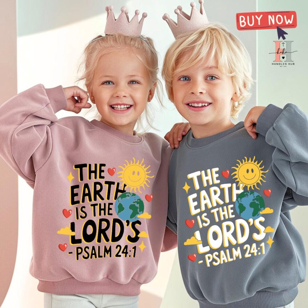 Die Erde ist des Herrn Psalm 24: 1 SVG | Christian Kids Digitaler ...