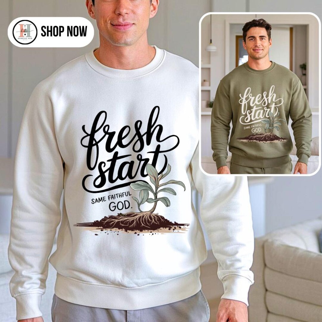 Fresh Start Same Faithful God SVG PNG EPS | Christian New Year Design ...