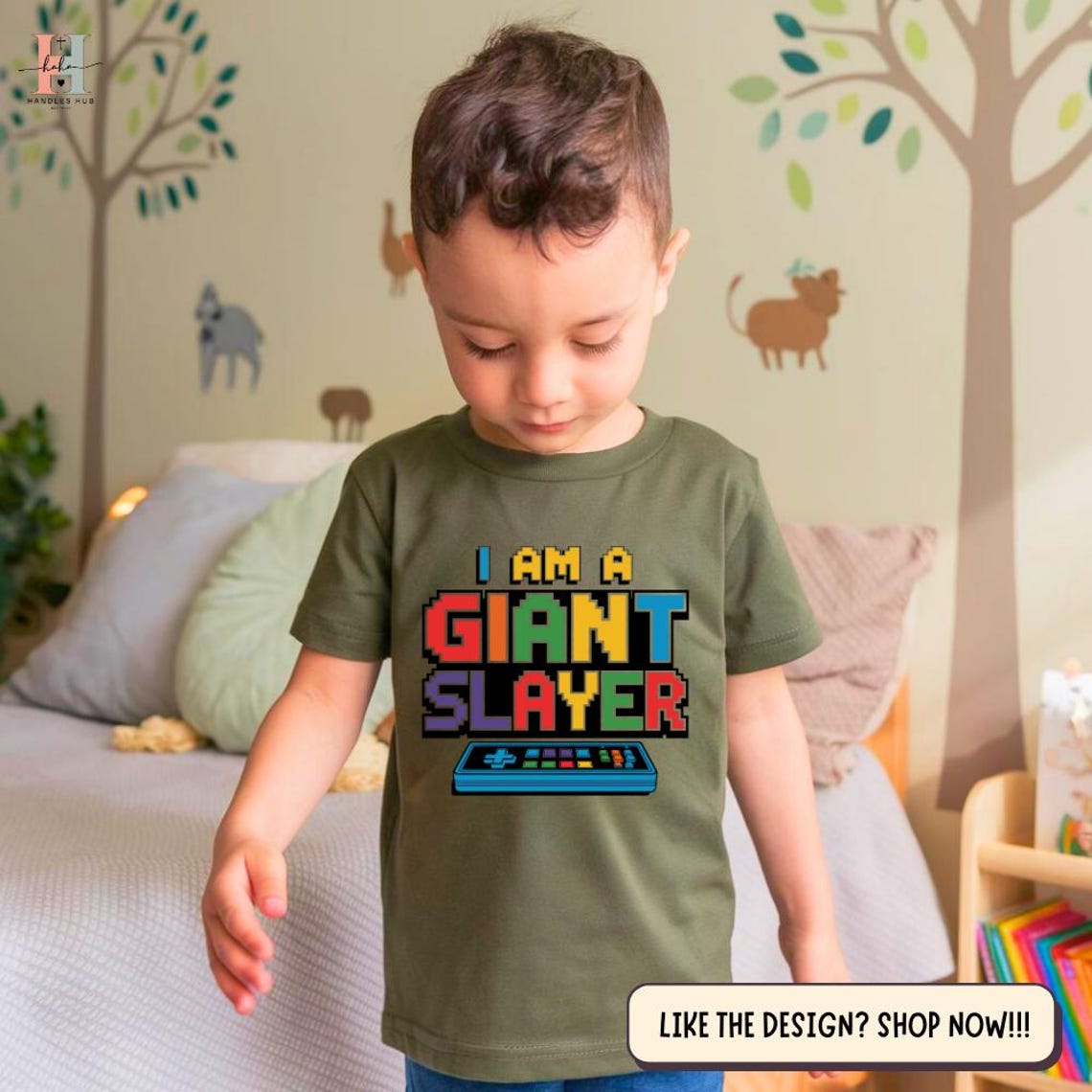 I Am a Giant Slayer SVG, PNG, EPS - Fun Retro Gaming Design for Little ...