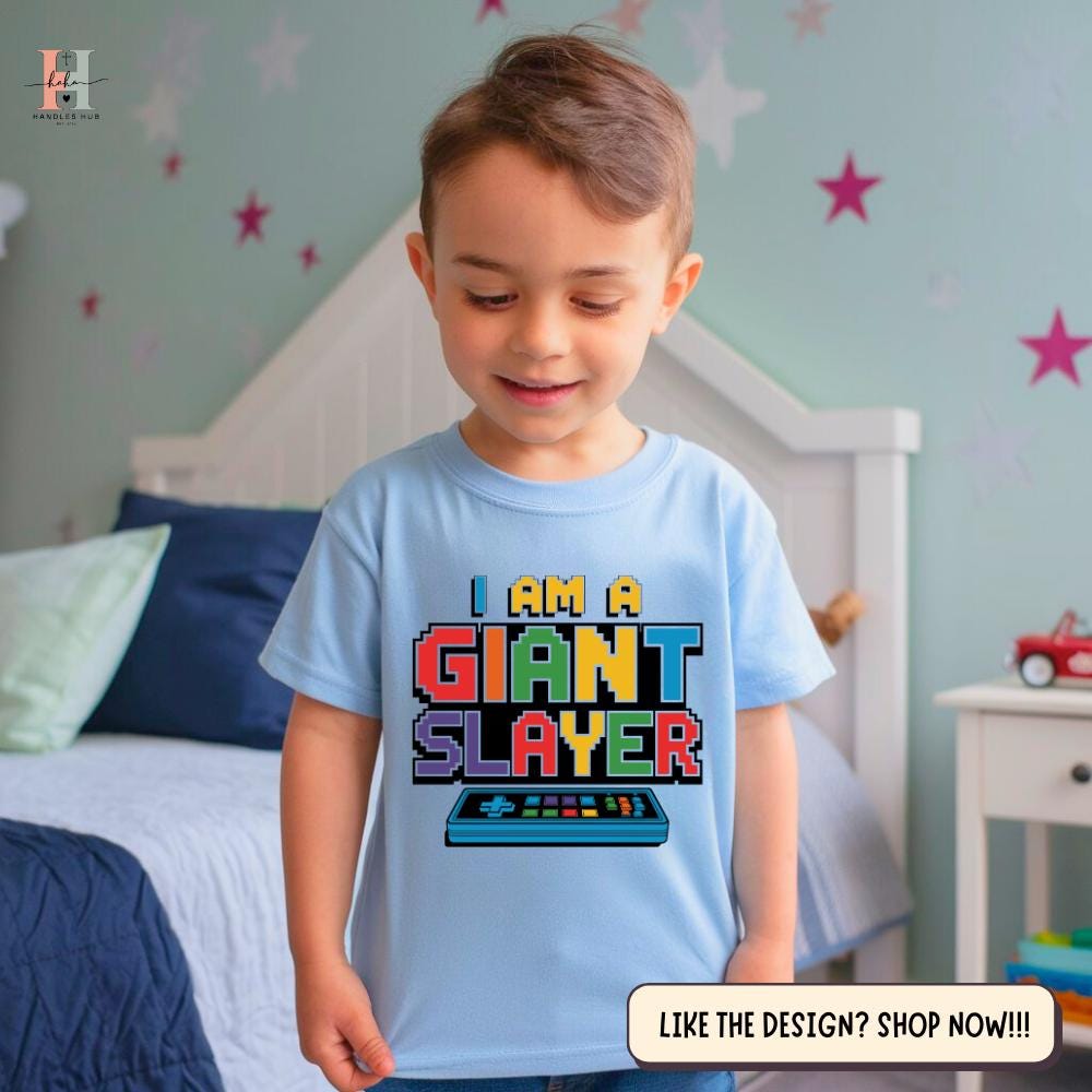 I Am a Giant Slayer SVG, PNG, EPS - Fun Retro Gaming Design for Little ...
