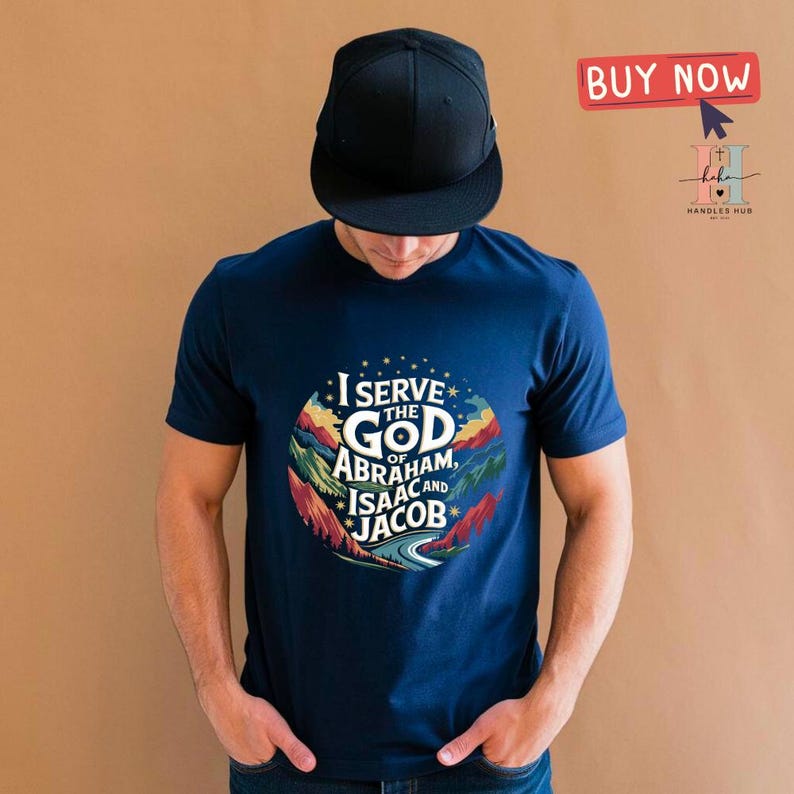 I Serve the God of Abraham Isaac Jacob SVG Christian Retro Mountain PNG ...
