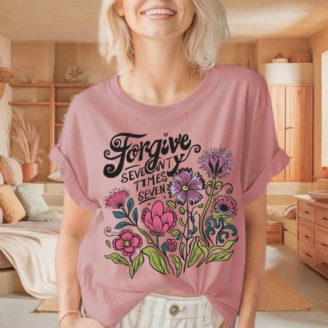 Forgive Seventy Times Seven Svg, 70x7 Svg Png, Retro Christian Svg ...