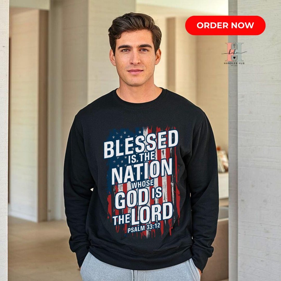 Blessed is the Nation SVG Png Eps, Christian Labor Day Clipart for Men ...