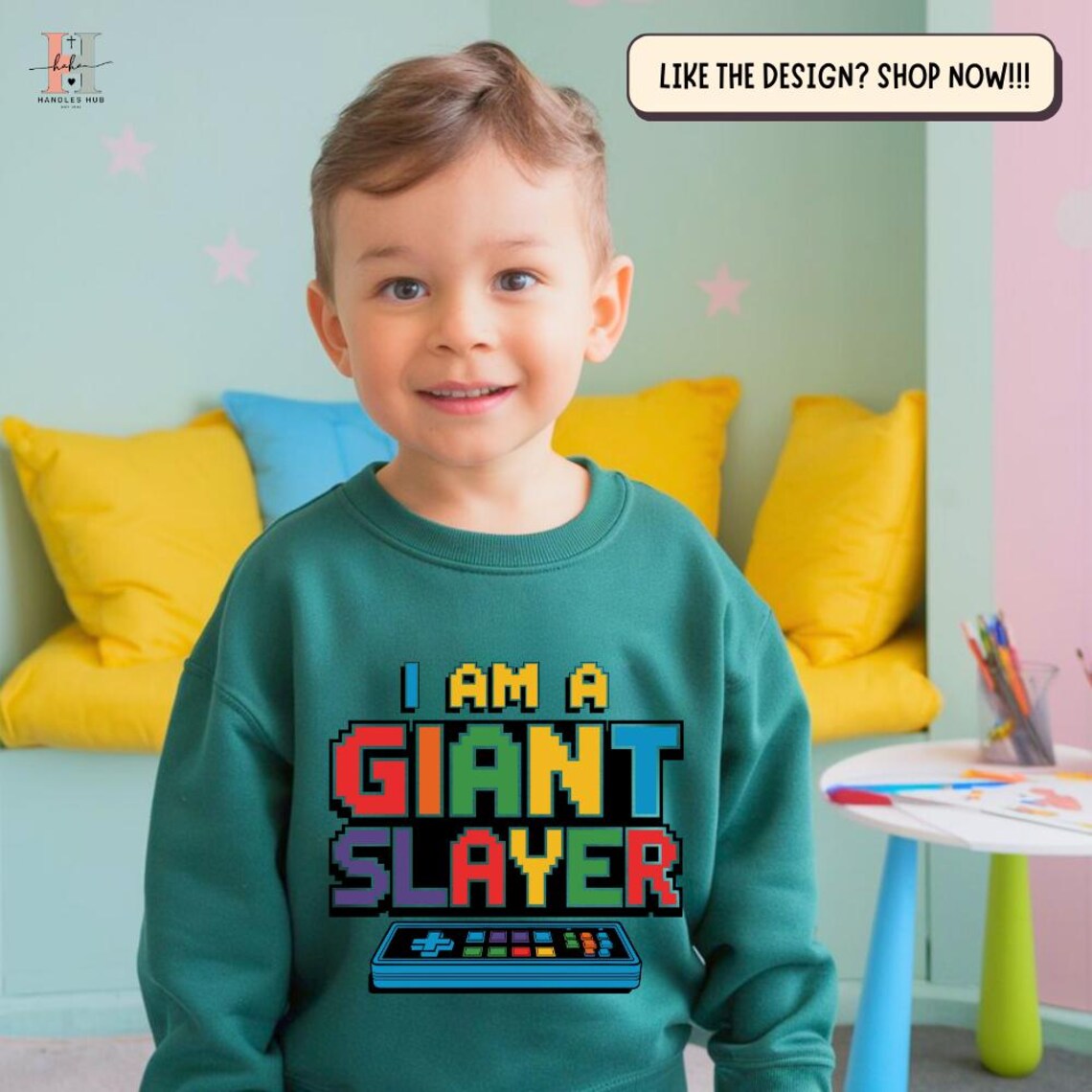 I Am a Giant Slayer SVG, PNG, EPS - Fun Retro Gaming Design for Little ...