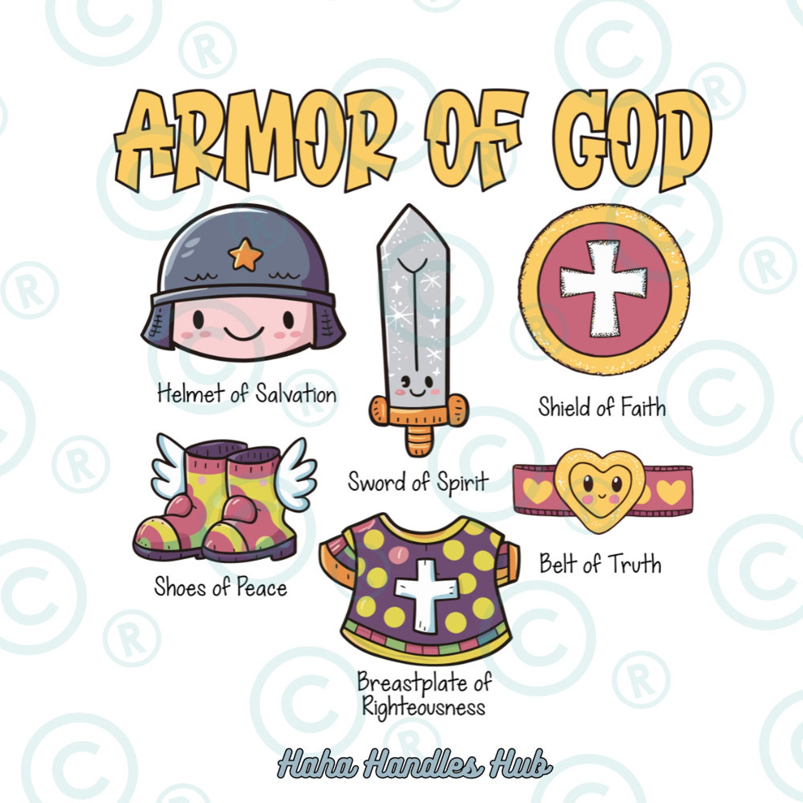Armor of God Kids SVG PNG, Ephesians 6 Svg, Sunday School Shirt Png ...