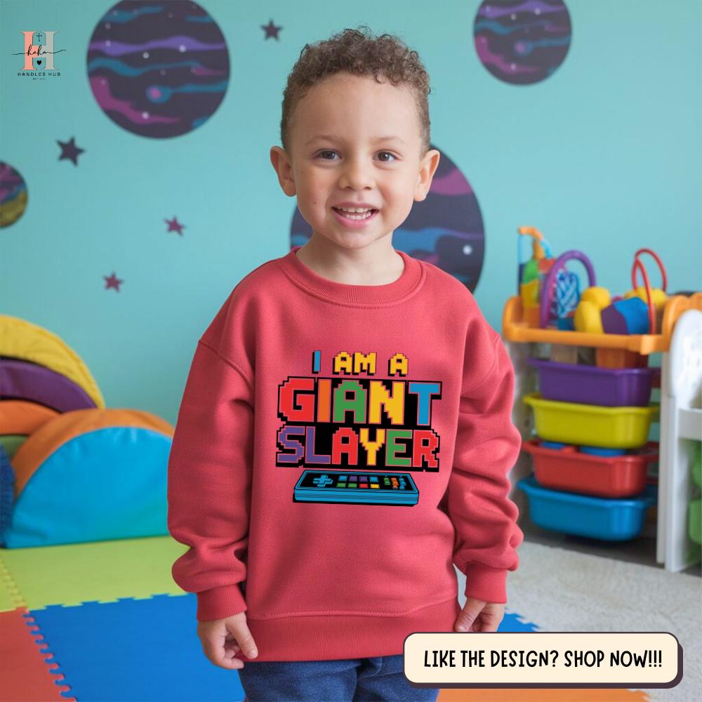 I Am a Giant Slayer SVG, PNG, EPS - Fun Retro Gaming Design for Little ...