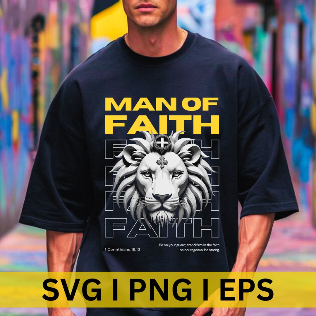 Man of God SVG PNG, Jesus SVG for Men, Man of Faith Rooted in Christ ...