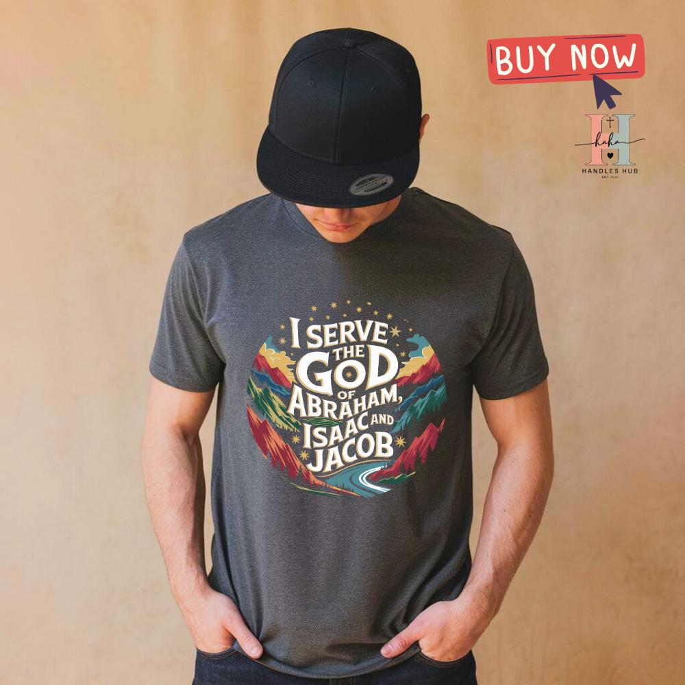 I Serve the God of Abraham Isaac Jacob SVG Christian Retro Mountain PNG ...