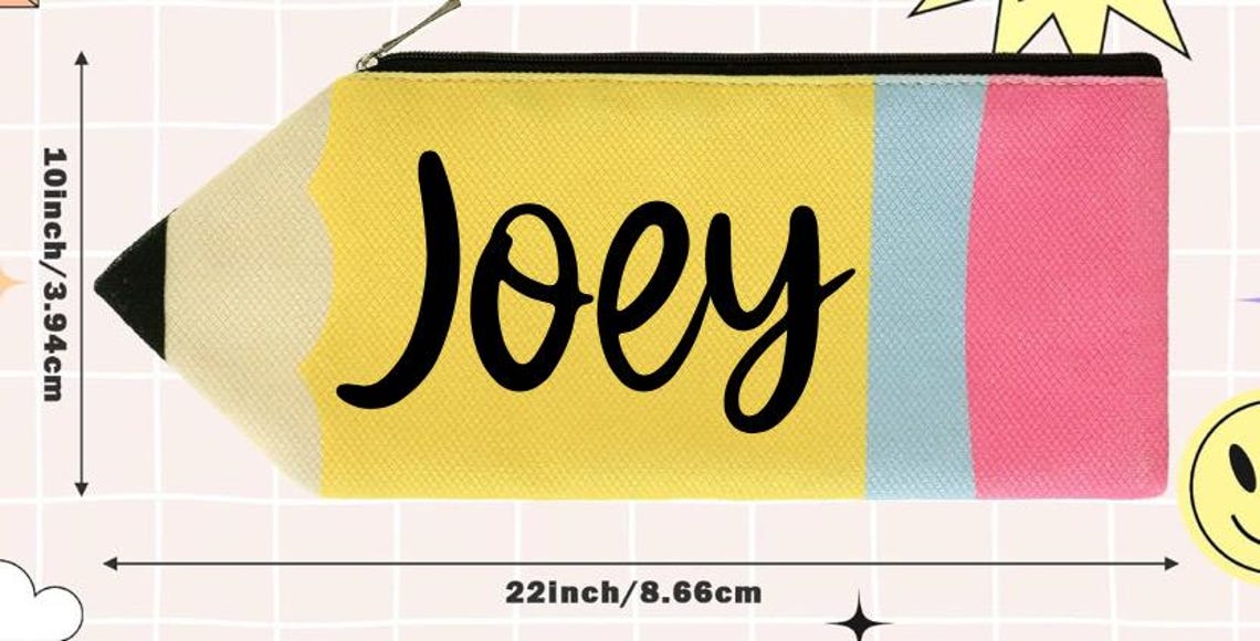 Personalized Pencil Pouch: Custom Name Back to School Gift - Etsy