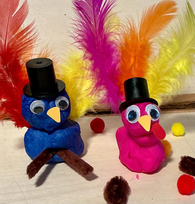 Thanksgiving Build Your Own Turkey Kit: Kids Custom Labels Party Favor ...