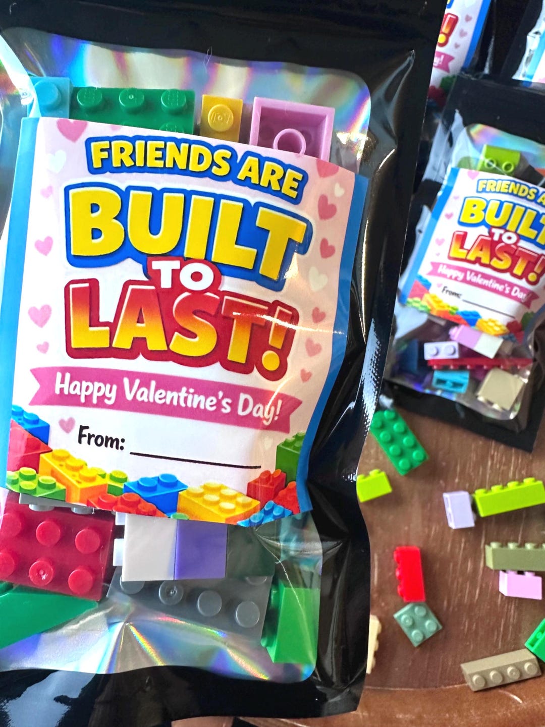 Valentines Day Personalized Building Block Kits, Non-candy Valentines ...