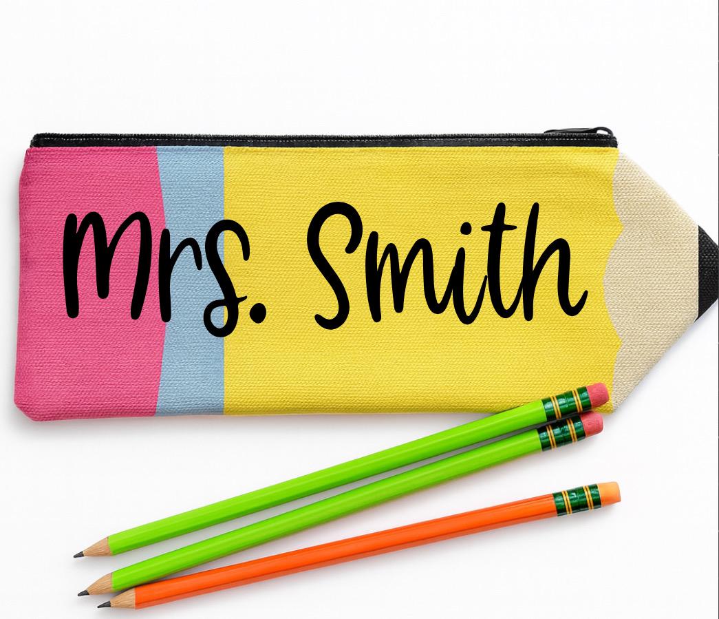 Personalized Pencil Pouch: Custom Name Back to School Gift - Etsy