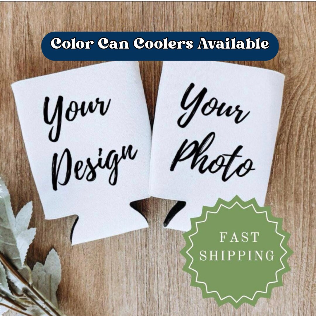 Personalized Photo Custom Can Coolers, Photo Can Cooler, Bulk Can ...
