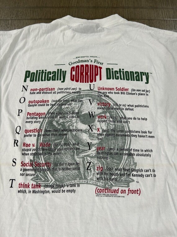 Vtg 90s Goodman’s First Politically Corrupt Dictionar… - Gem