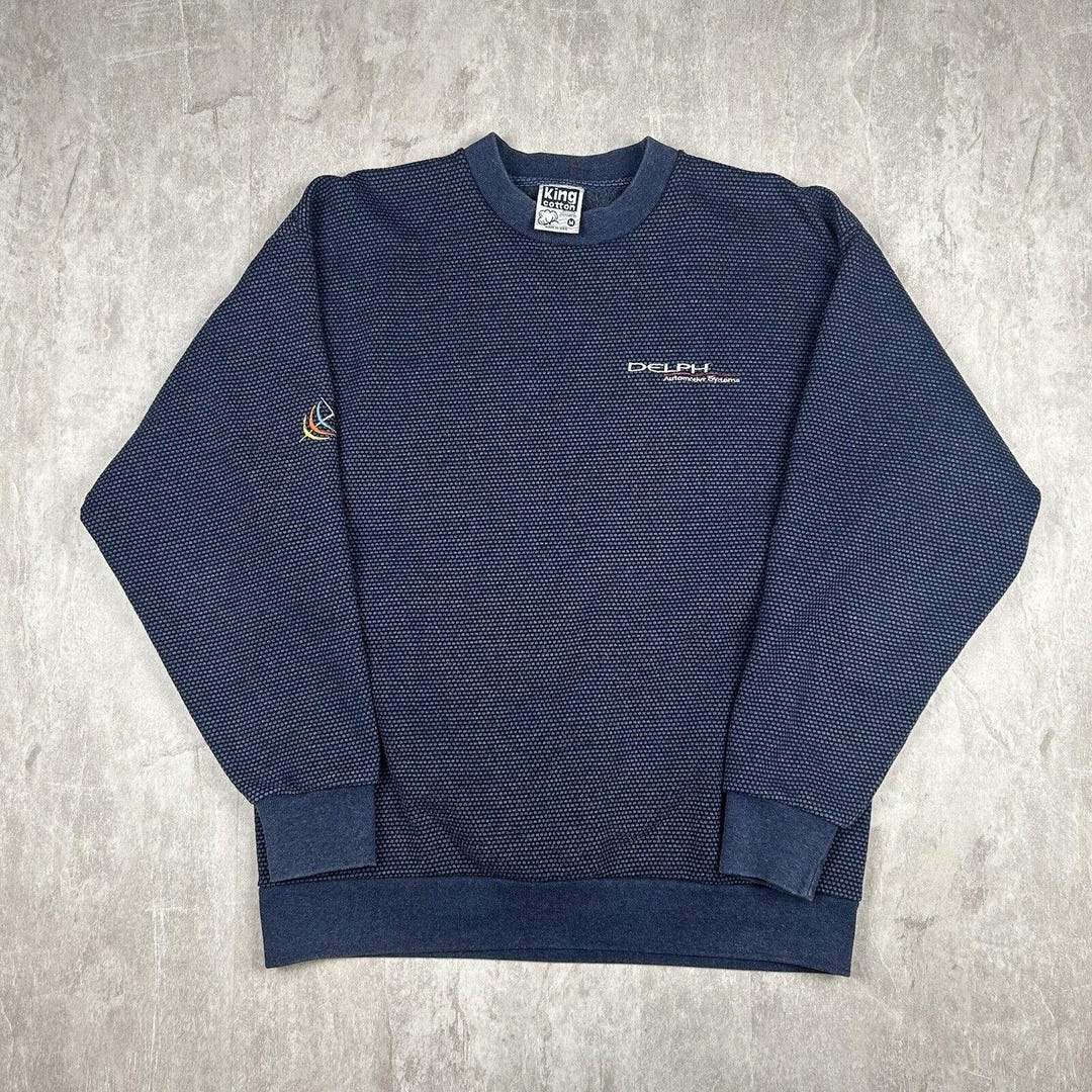 Vintage Delphi GM Automotive Systems Sweatshirt Crewneck USA Made Men’s ...