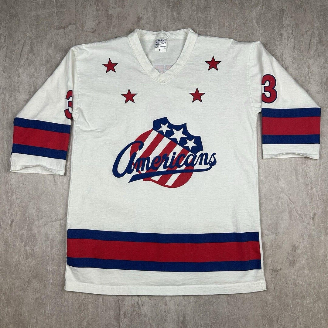 Vintage Rochester Americans Shirt Hofford White AHL Hockey Xerox Mens ...