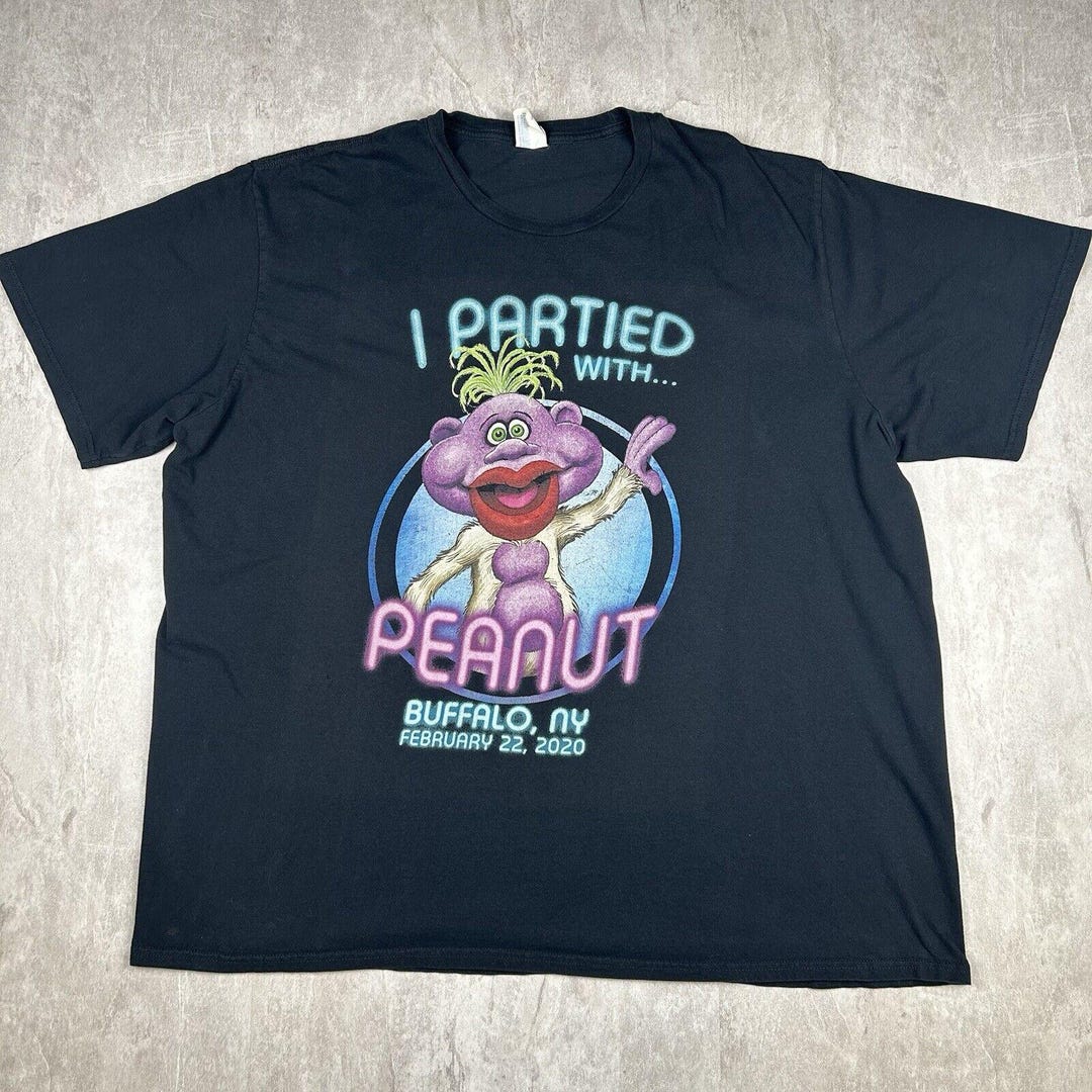 Jeff Dunham 2019 2020 I Partied With Peanut in Buffalo NY T-shirt Men’s ...