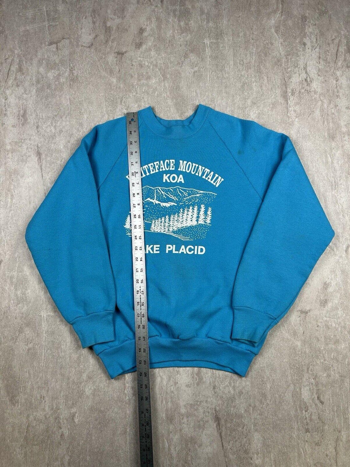 Vtg 90s Lake Placid New York Whiteface Mountain Graphic Sweatshirt Mens ...
