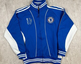 Chelsea FC Football Club Track Zip up Jacket Blue World Soccer Size 14 ...