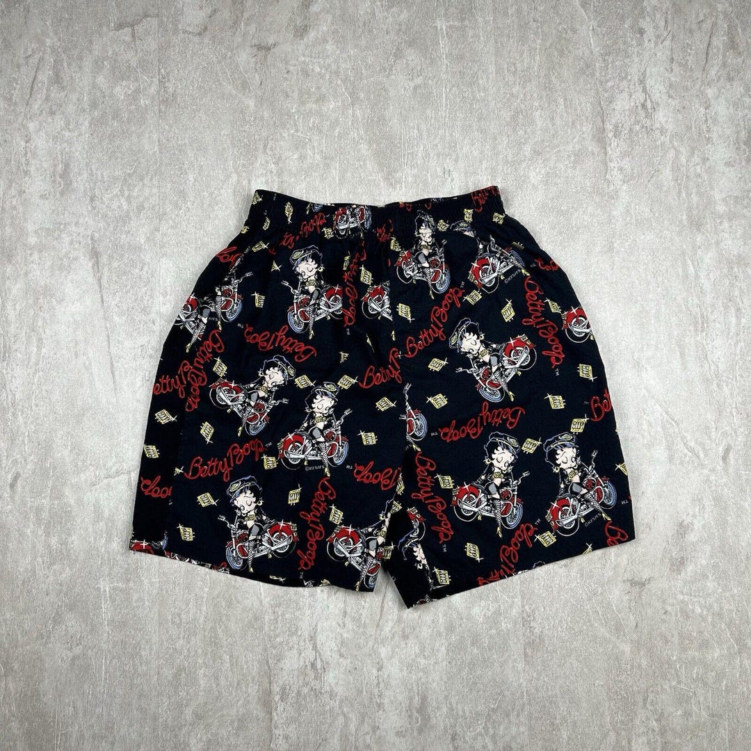 Vintage 90s Betty Boop All Over Print Shorts NJ Croce USA Made Men’s ...