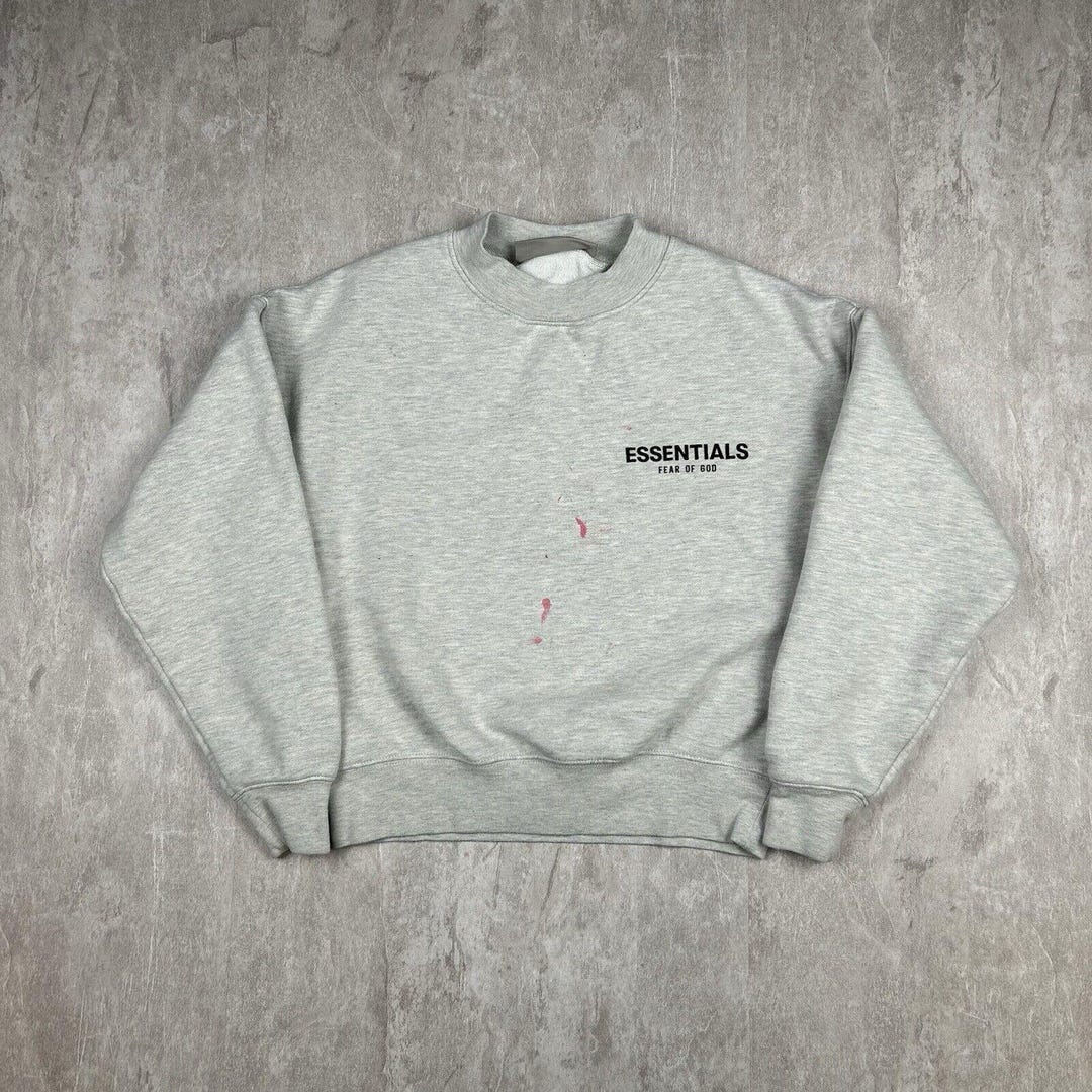 Distressed Essentials Fear of God Sweatshirt Pullover Crewneck Women's ...