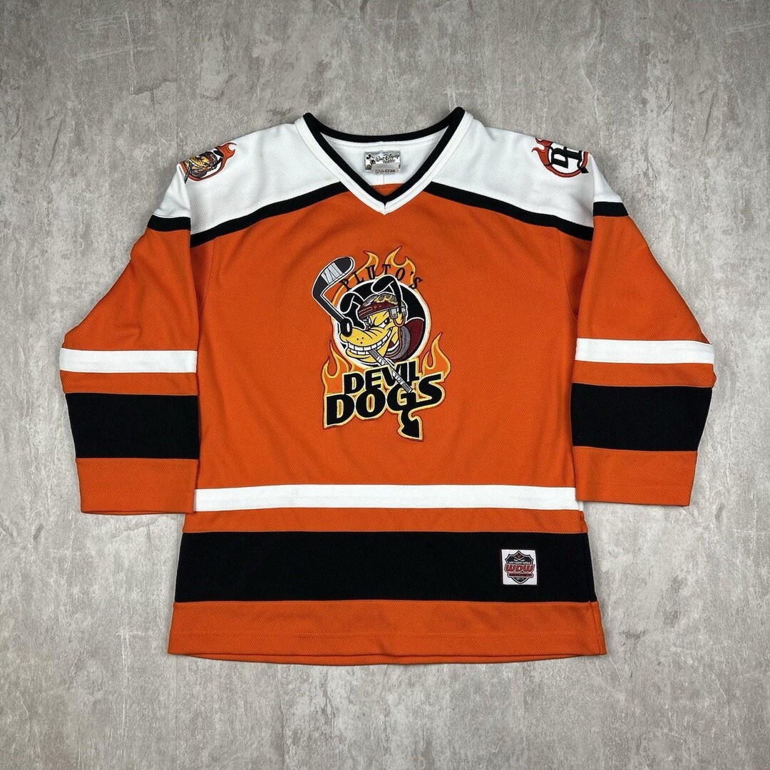 Vintage Disney Devil Dogs Pluto K9 Hockey Jersey Boys Youth Size XL - Etsy