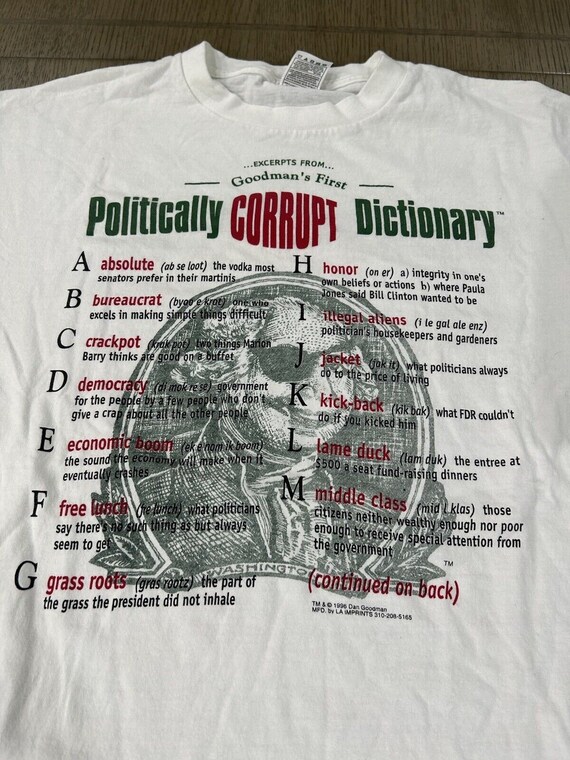 Vtg 90s Goodman’s First Politically Corrupt Dictionar… - Gem