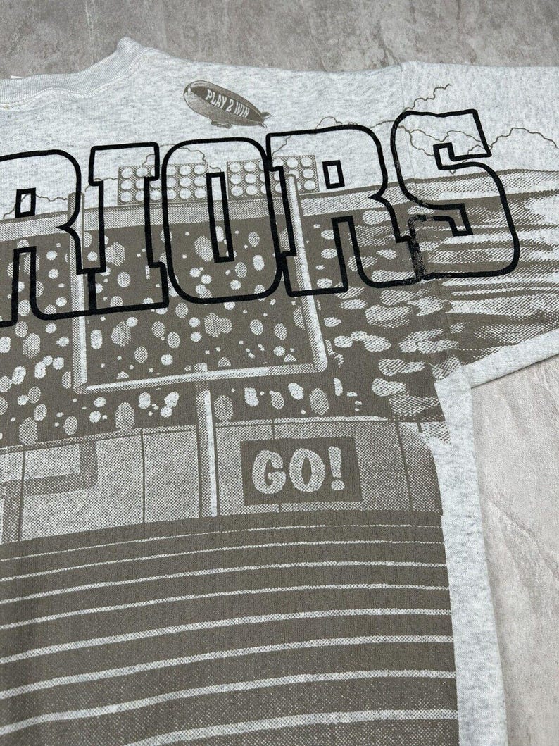 Vtg Webster Warriors High School Football AOP Sweatshirt Crewneck Men’s ...