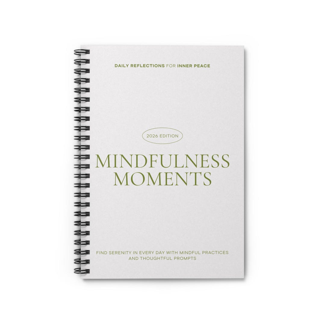 Mindfulness Moments Spiral Notebook | Ruled Journal, Daily Reflections ...