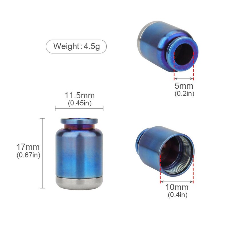 TC4 Titanium Bottle Bead - Paracord, Knife Lanyarn, Umbrella Rope, Keyring, Zipper Pull - Etsy