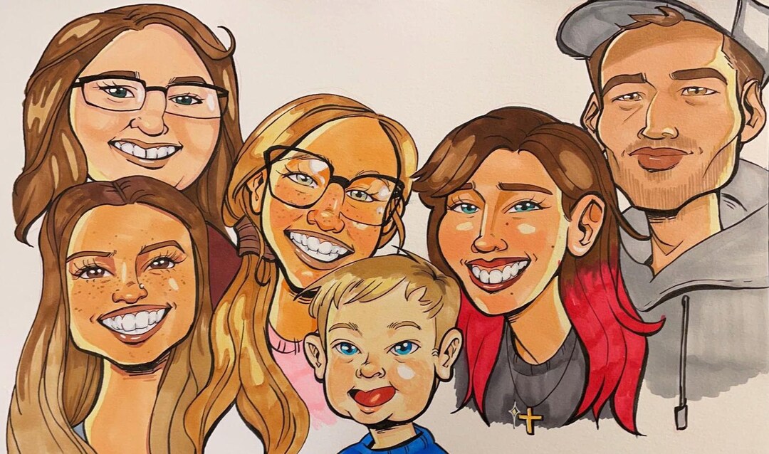 Personal Caricatures - Etsy