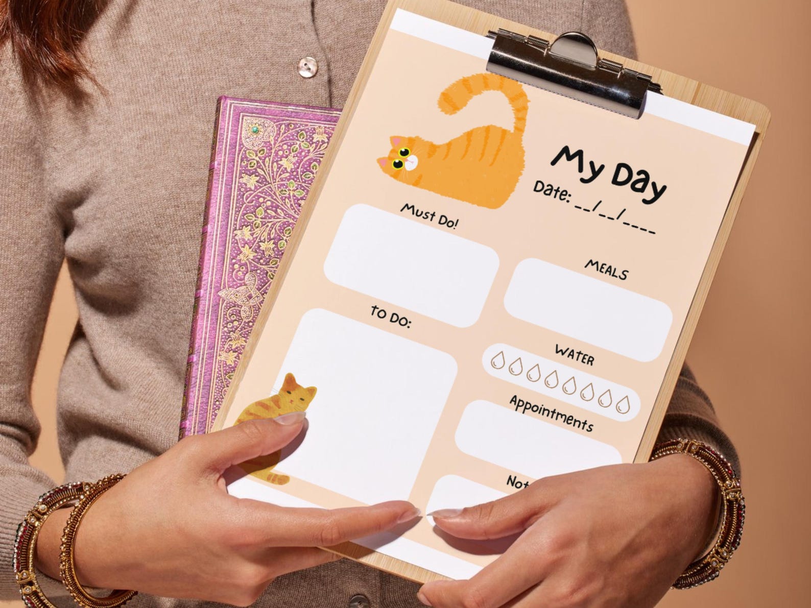 A4 Weekly Daily Monthly Notepad Student Agenda Planner Desk Pad Task ...