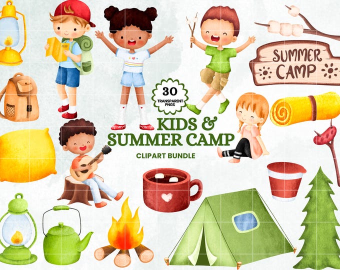 Camping Clip Art - Camping Clipart Tent Clip Art Camping Digital ...